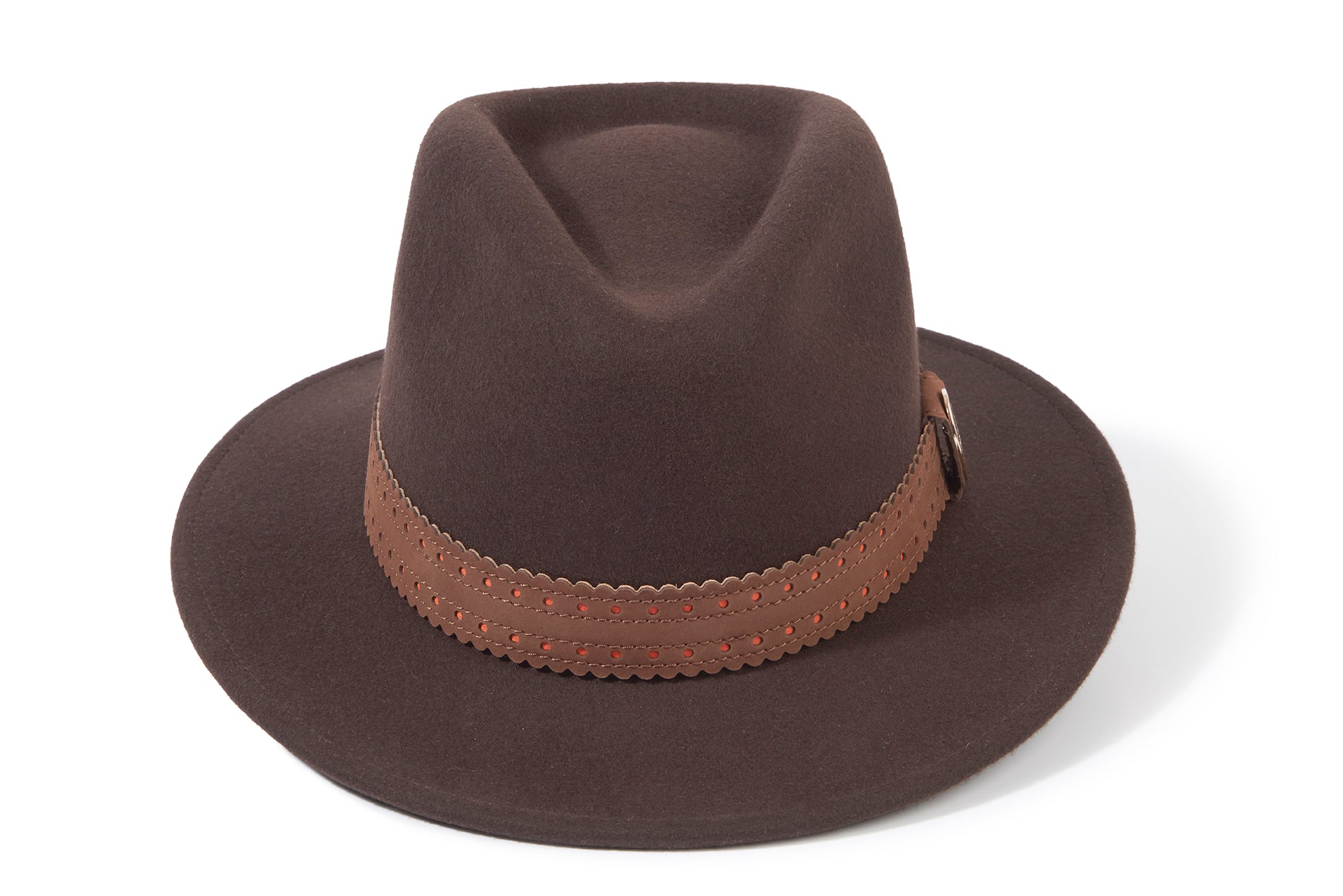 Hicks & Brown × Fairfax & Favor - The Waveney Fedora Hat in Dark Brown