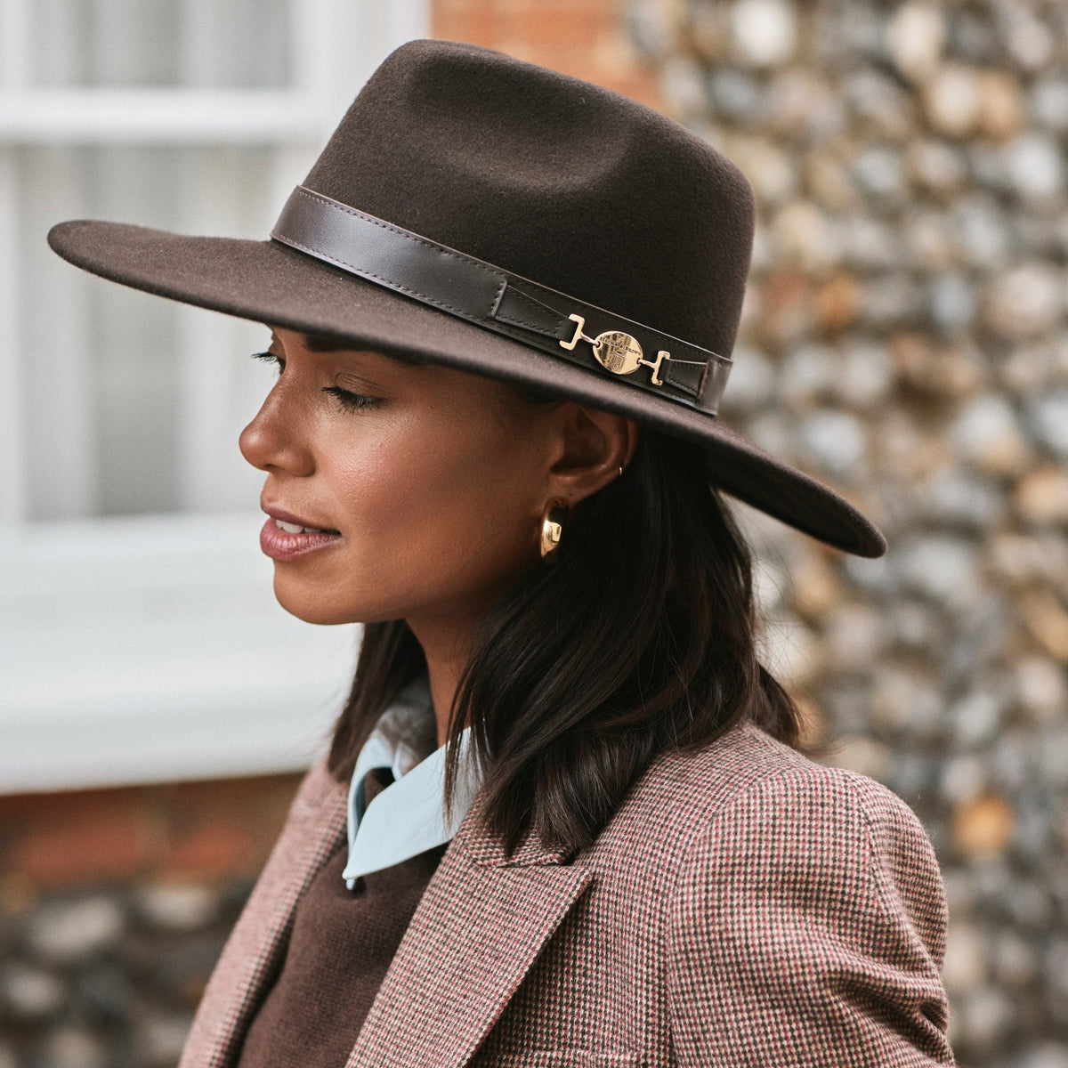 Hicks & Brown × Fairfax & Favor - The Halesworth Fedora Hat in Dark Brown