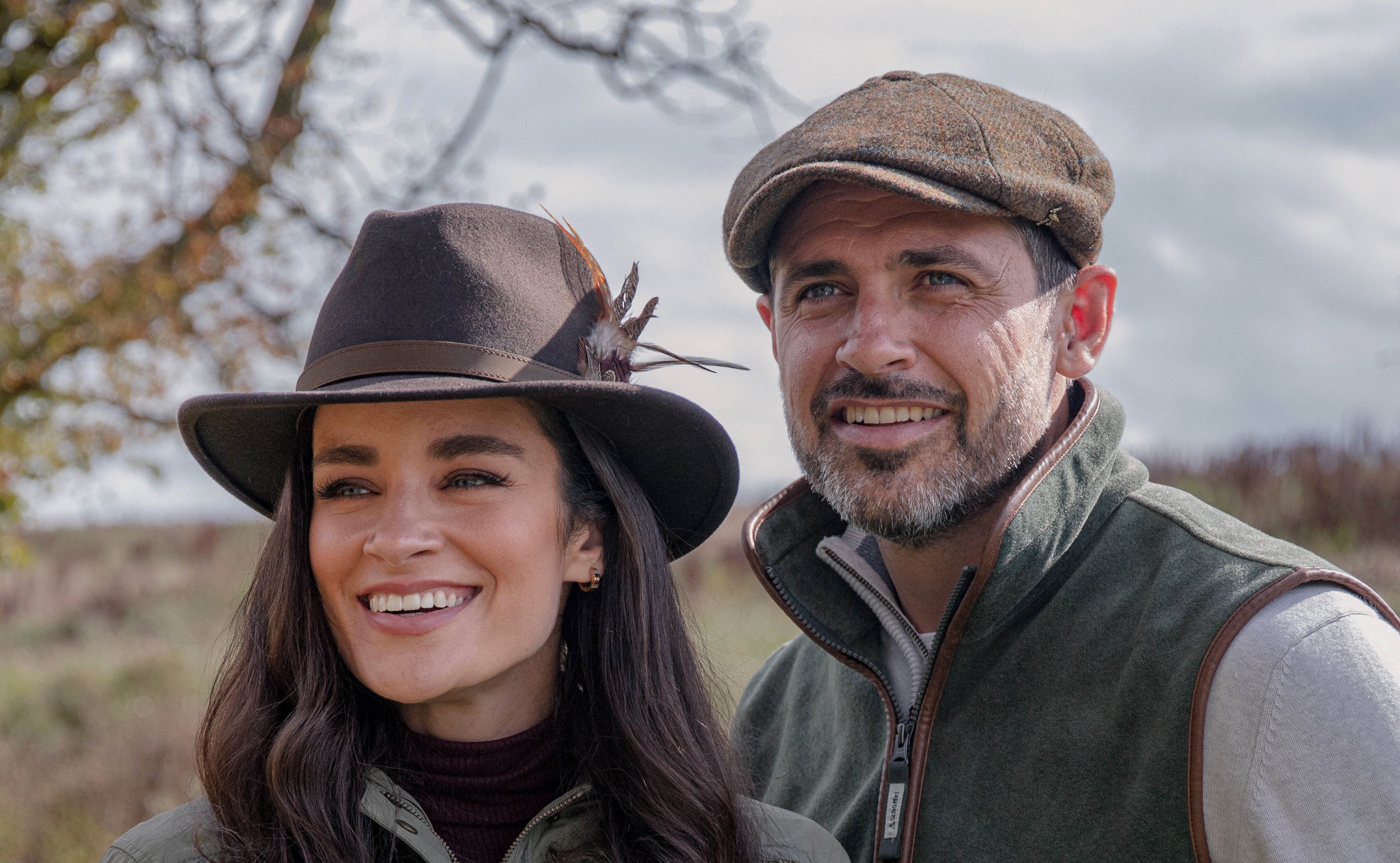 Felsham Brown Check Baker Boy Tweed Cap - Hicks & Brown