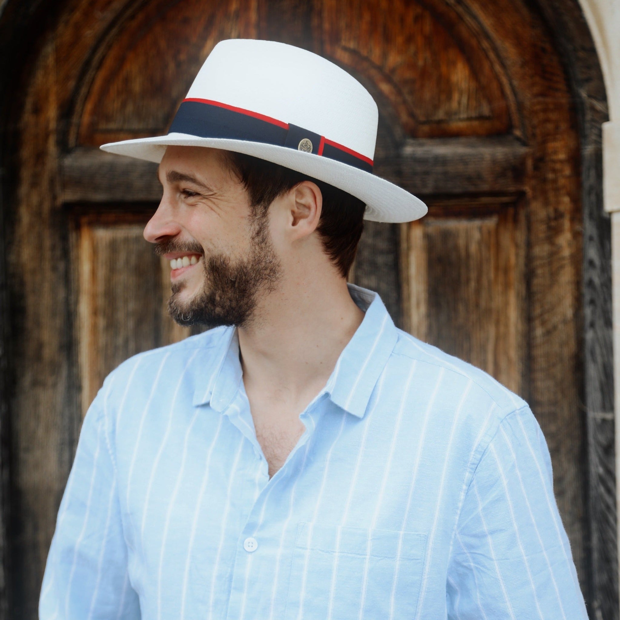 The Holkham Genuine Panama in Navy Ribbon – Hicks & Brown