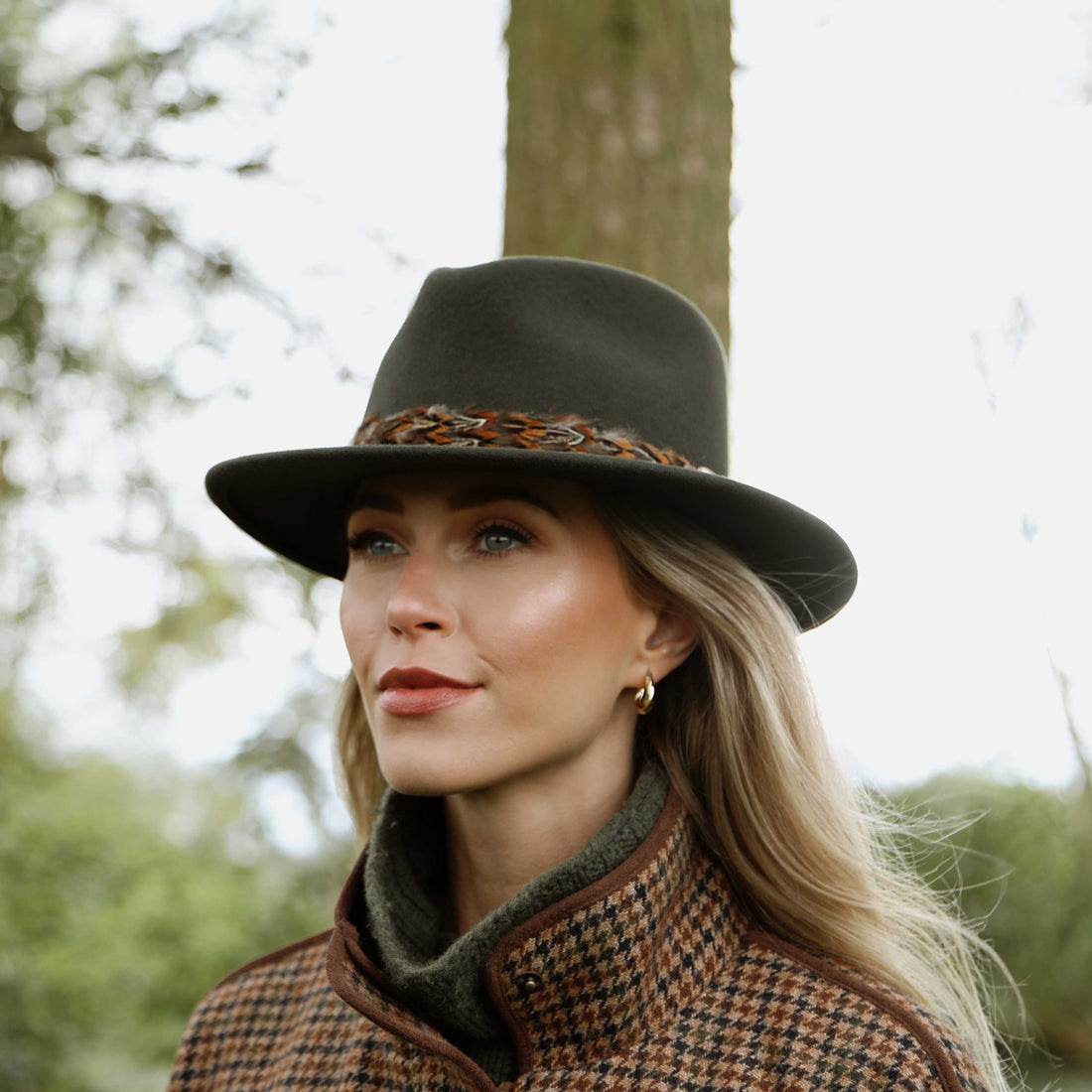 The Suffolk Fedora - Olive Green – Hicks & Brown